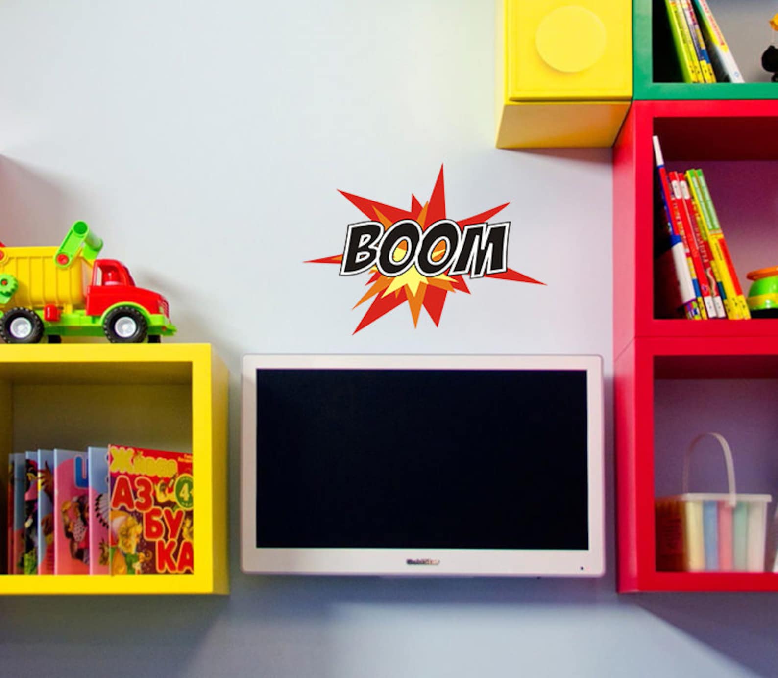 Boom Sticker Boom Wall Decal Boom Sign | Etsy