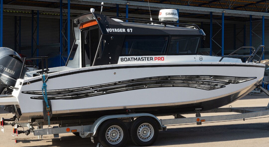 Racing Stripes Speed Boat Vinyl Graphics, Racing Stripes Boat Sticker ...