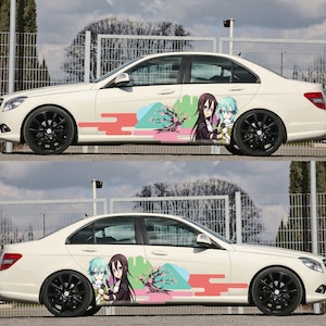 Anime Car Stickers, Manga Decal, Japanese Livery, Sakura Car Sticker ...