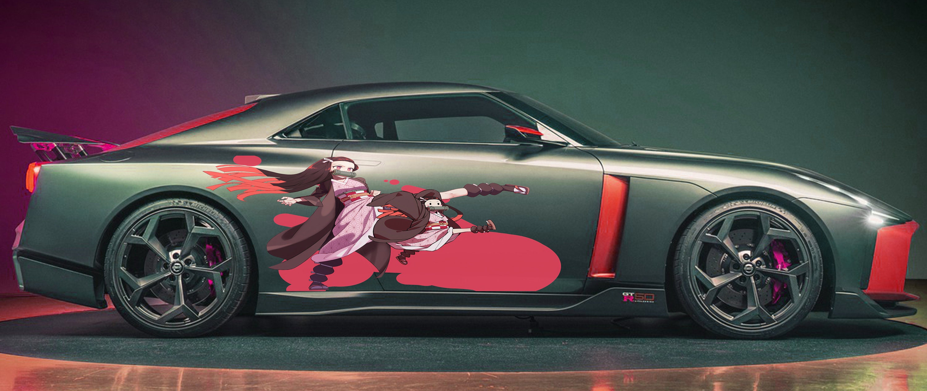 Anime Car Vinyl Sticker Anime Girl Tattoo Car Manga Car - Etsy Canada