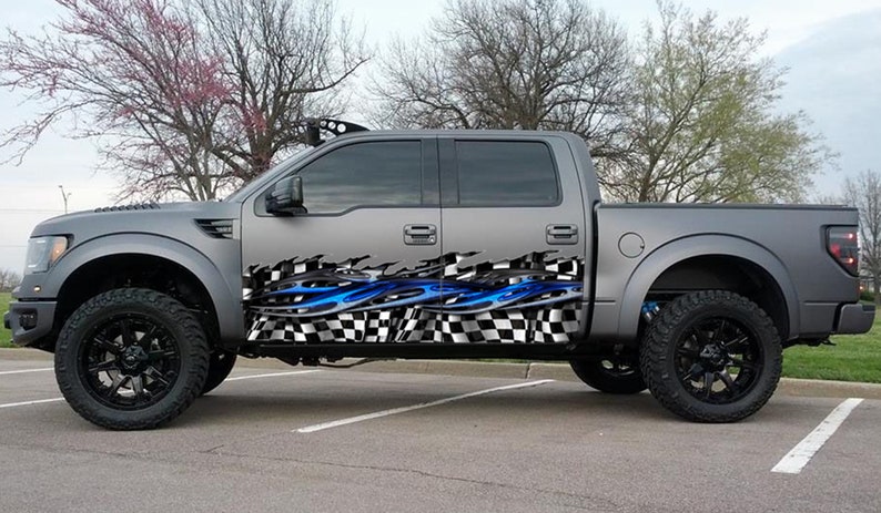 3D Racing Flag Car Decal Car Graphic Checkered Flag Car Vinyl - Etsy