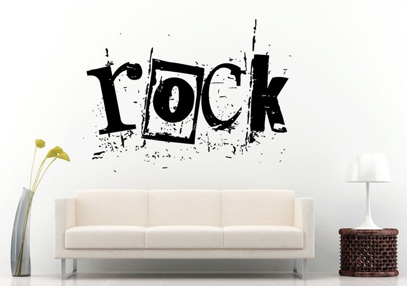 Rock Music Genre O Letter in Frame Graffiti Unique Abstract Style Wall ...