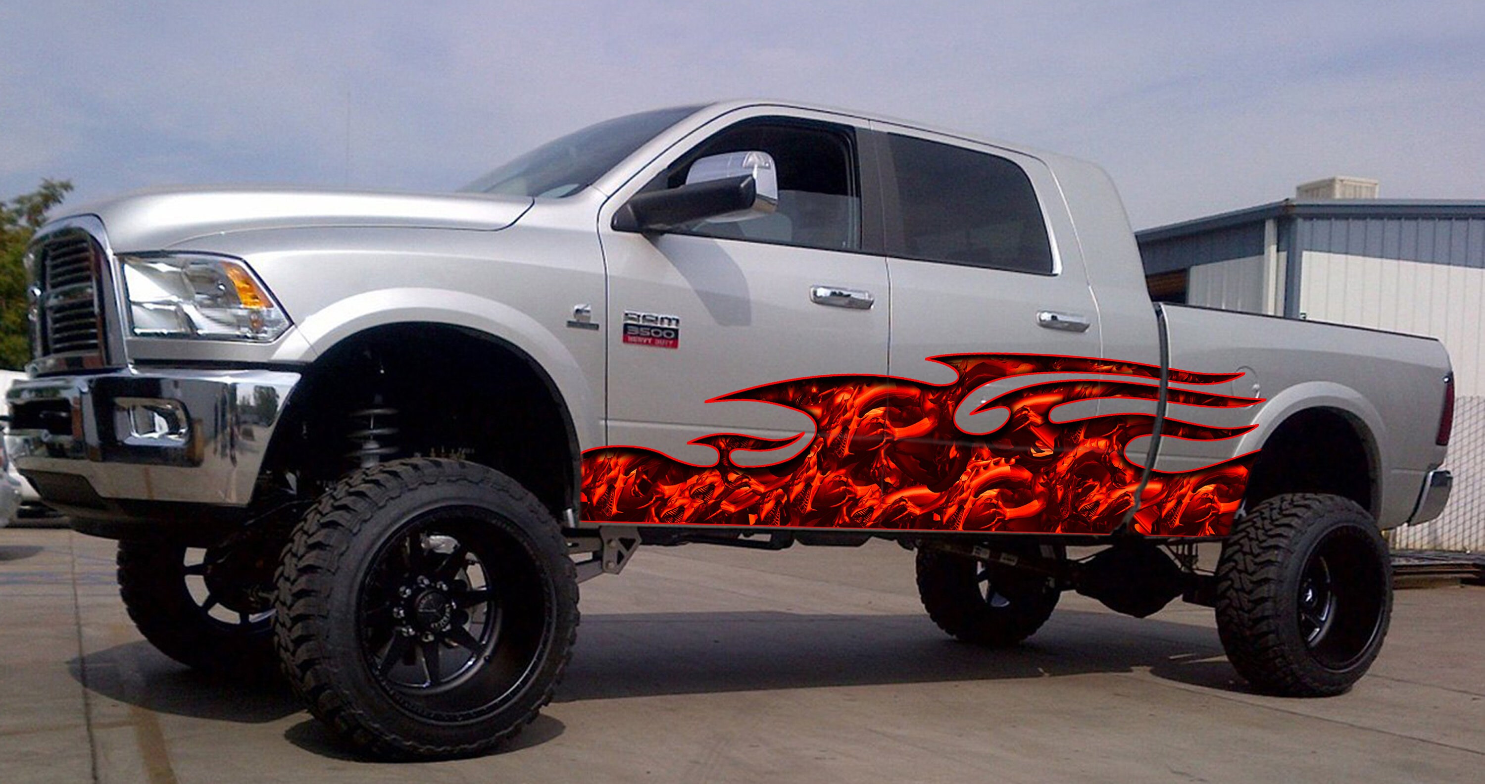 Red Dragon Full Color Truck Side Graphics Dragon Car Wrap - Etsy