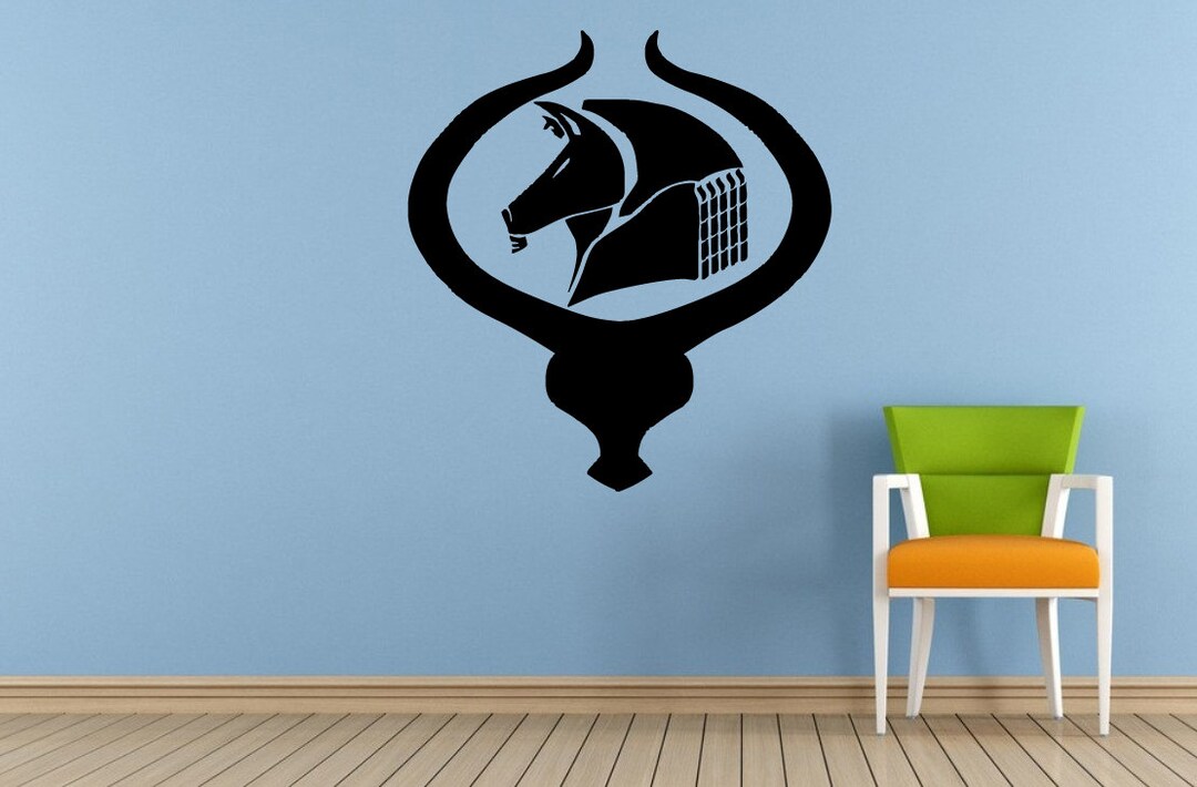 Anubis Ancient Egyptian God Mythology Window or Wall or Car Vinyl Peal ...