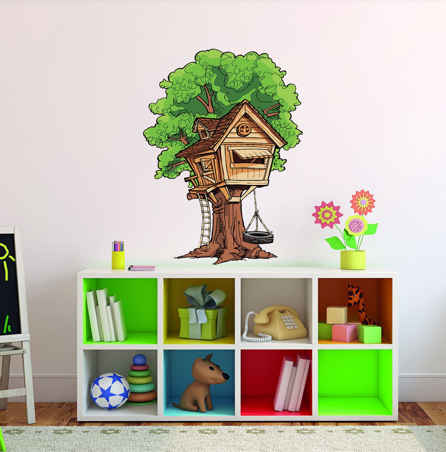 Tree House Wall Decal Tree House Wall Sticker Tree House - Etsy
