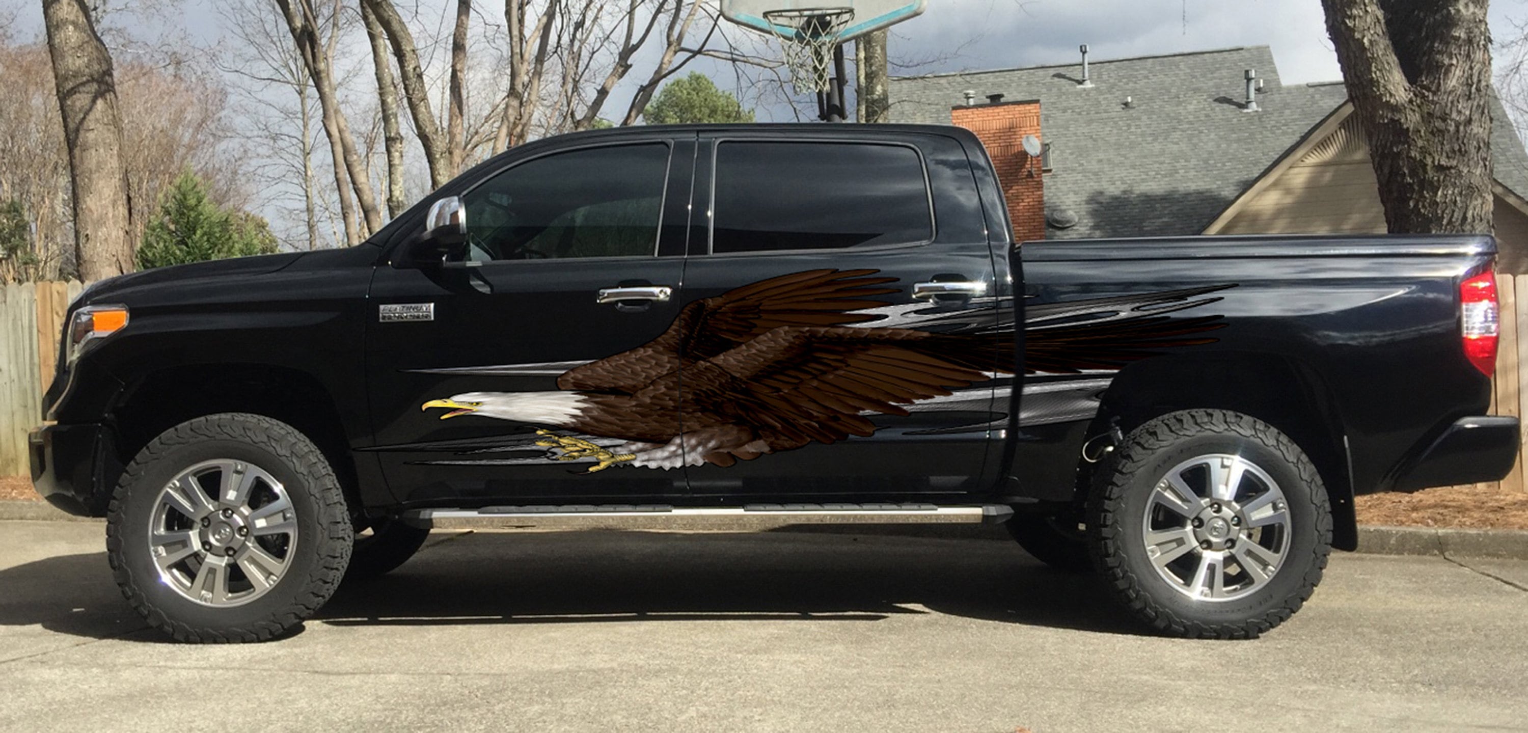 USA Eagle Car Wrap Sticker 3D Tribal Ripped Metal Car Vinyl - Etsy