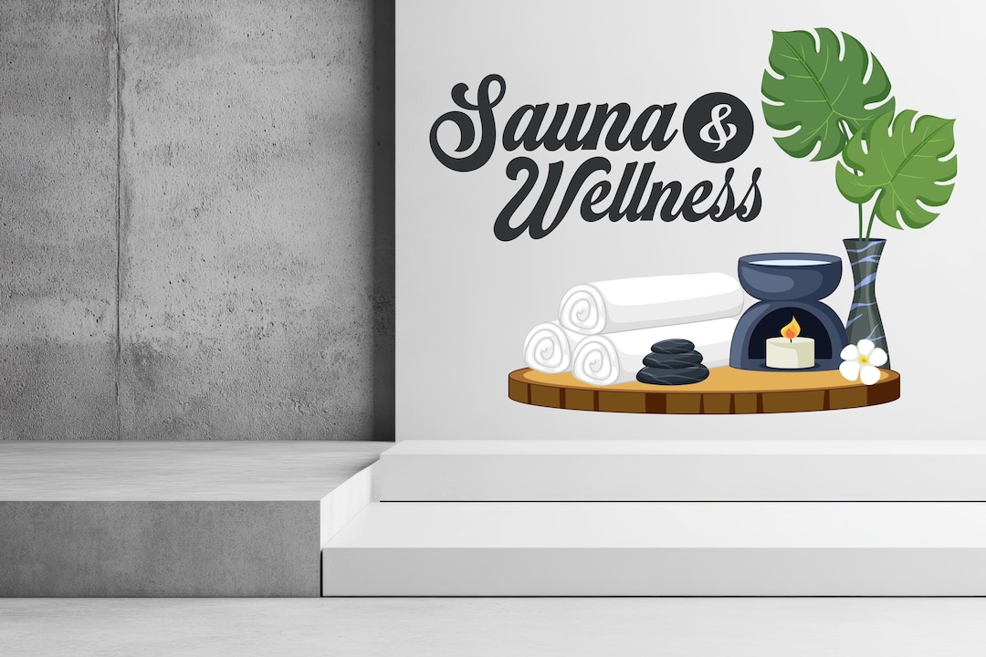 Spa Wall Decal Sauna & Wellness Sign | Spa Salon Decor | Relaxation ...