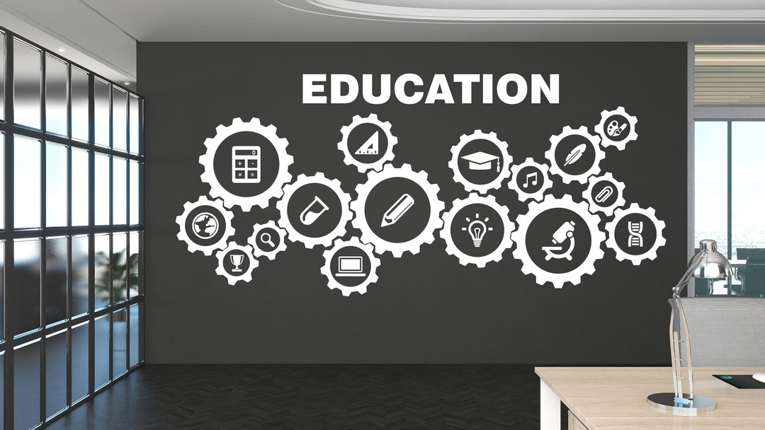 Education Wall Decal School Wall Decal Stem Technology Office Wall ...