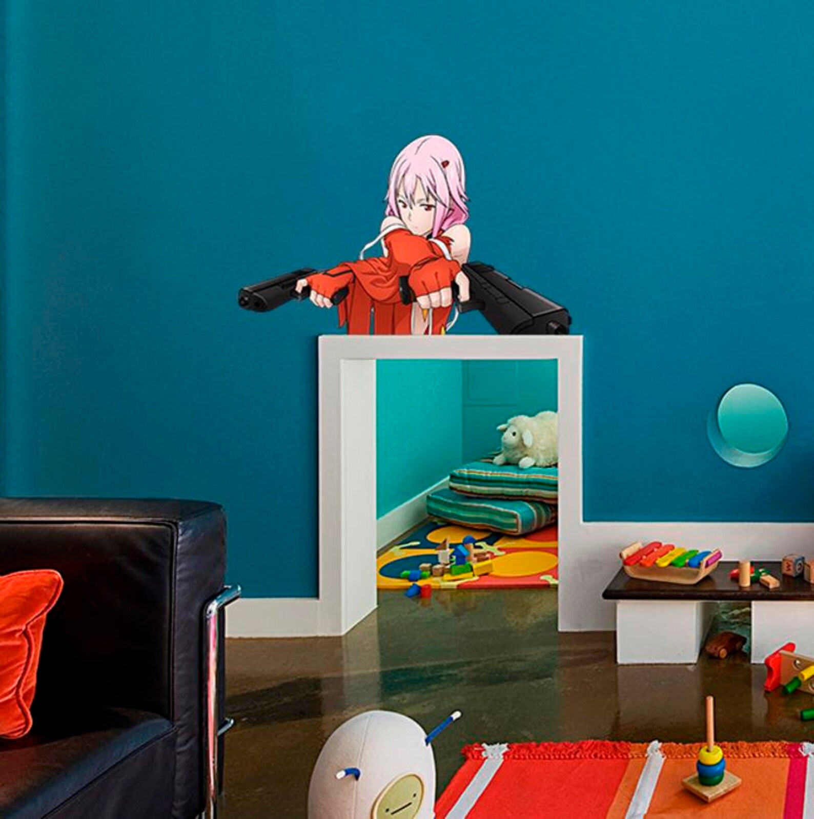 Anime Gunner Decal Anime Gunner Sticker Anime Gunner Wall - Etsy