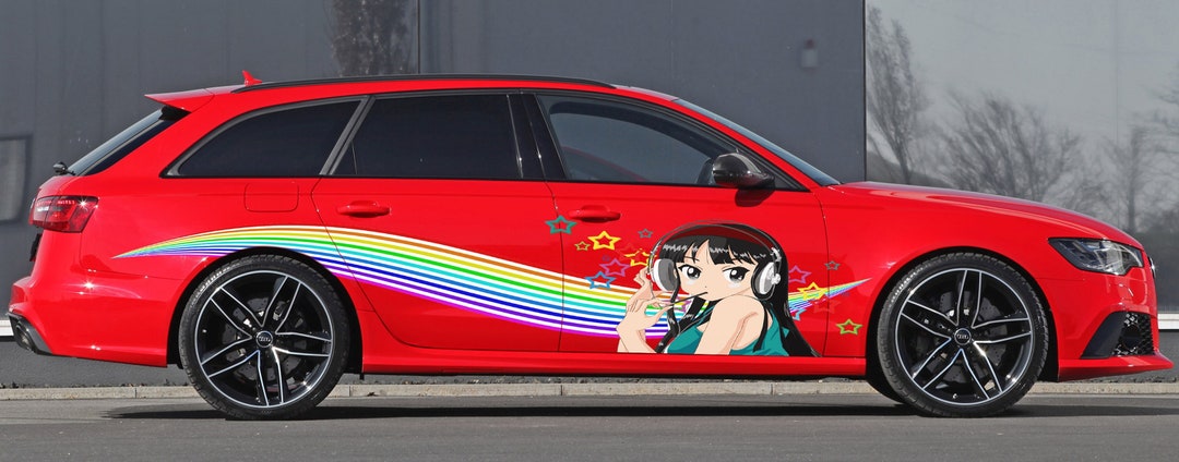 Manga Decal, Anime Car Stickers, Japanese Livery, Large Size Color ...
