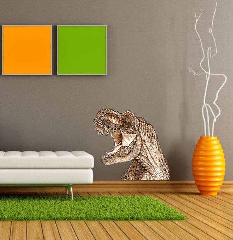 Dinosaur Raptor Wall Decal, Dinosaur Raptor Wall Sticker, Dinosaur ...