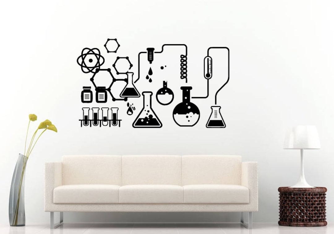Chemistry Science School College Tools Equipment Design Board Chemicals ...