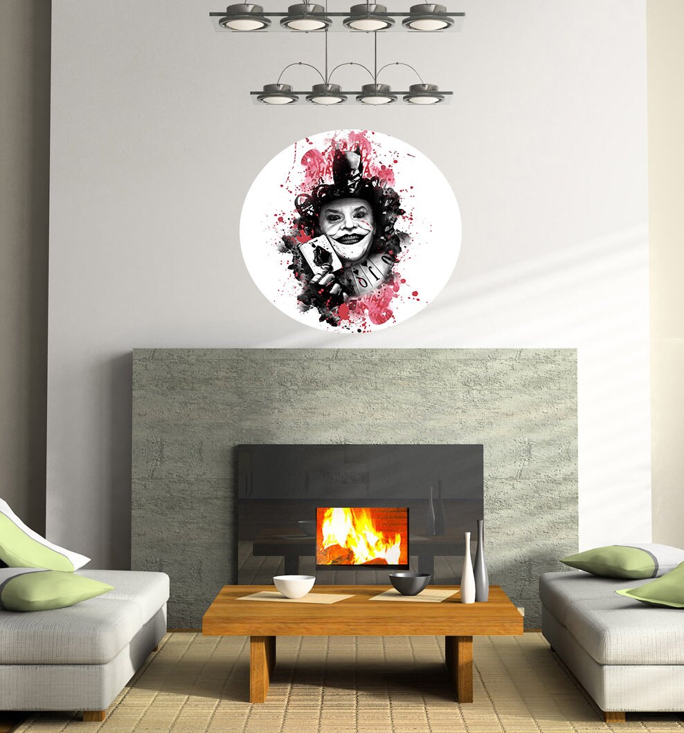 Joker Cards Wall Decal Joker Cards Wall Sticker Joker Cards - Etsy