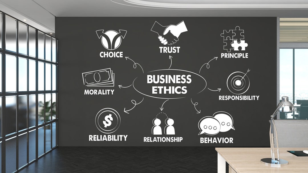 Business Ethics Wall Decal, Business Wall Decal Decoration, Office Wall ...