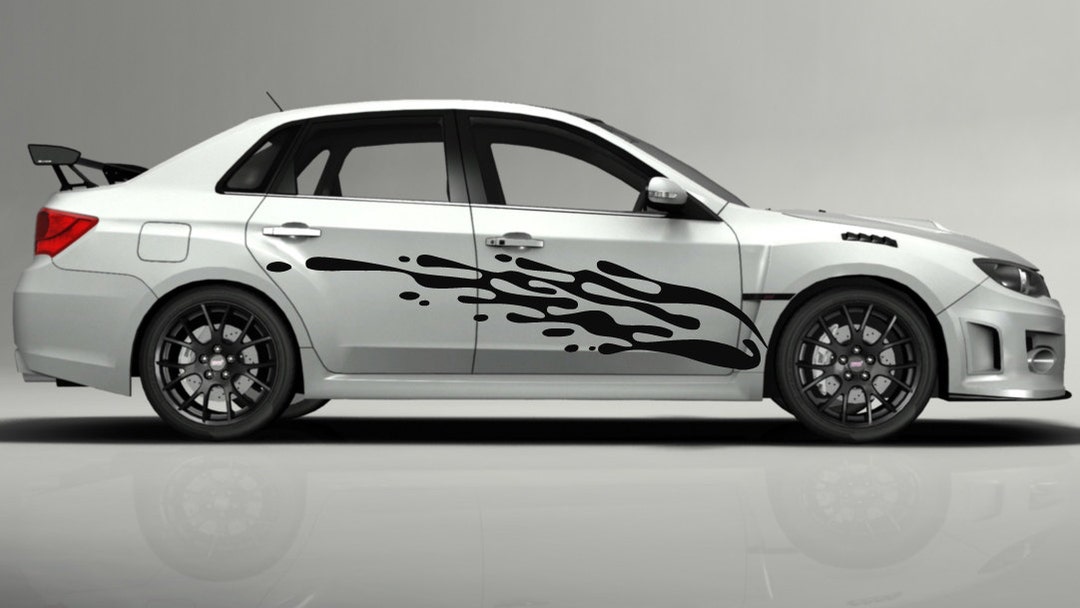 Splash Stripes (both Sides) for Car Auto Automobile Vehicle Coupe Sedan ...