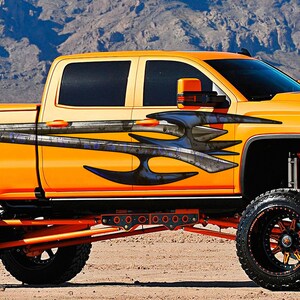 3D Tribal Car Vinyl Decal, Full Color Tribal, Racing Stripes Sticker ...