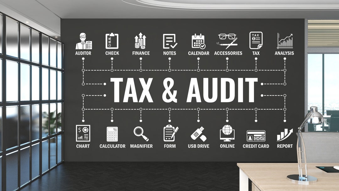 Tax Audit Office Wall Decor Office Wall Decal Finance Idea Teamwork ...