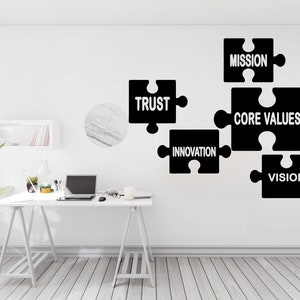 Core Value Wall Decor Customers Wall Decal Trust Teamwork Innovation ...