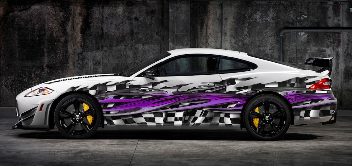 Checkered Flag Street Racing Car Vinyl Graphics Racing Flag - Etsy