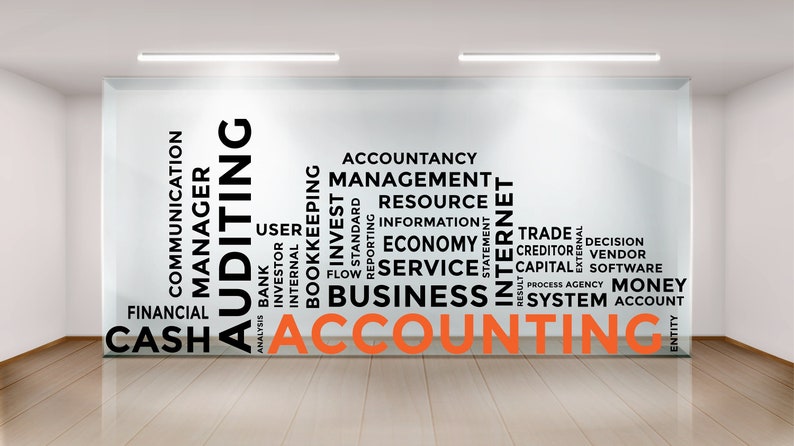 Accounting Wall Decor Office Wall Decal Idea Teamwork Business Worker ...