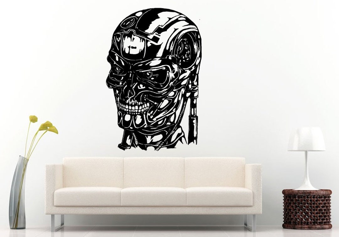 Famous Robot Cyborg Old Vintage Classic Movie Film Wall Decal Vinyl ...