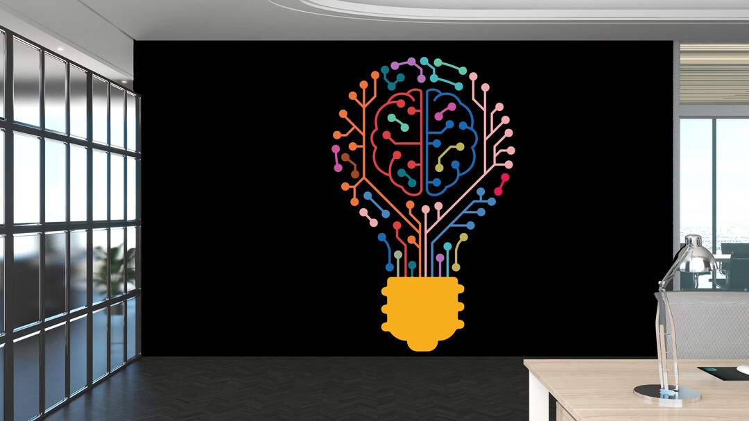 Technology Vinyl Wall Art Decal, Circuit Board Wall Decal, Office Wall ...