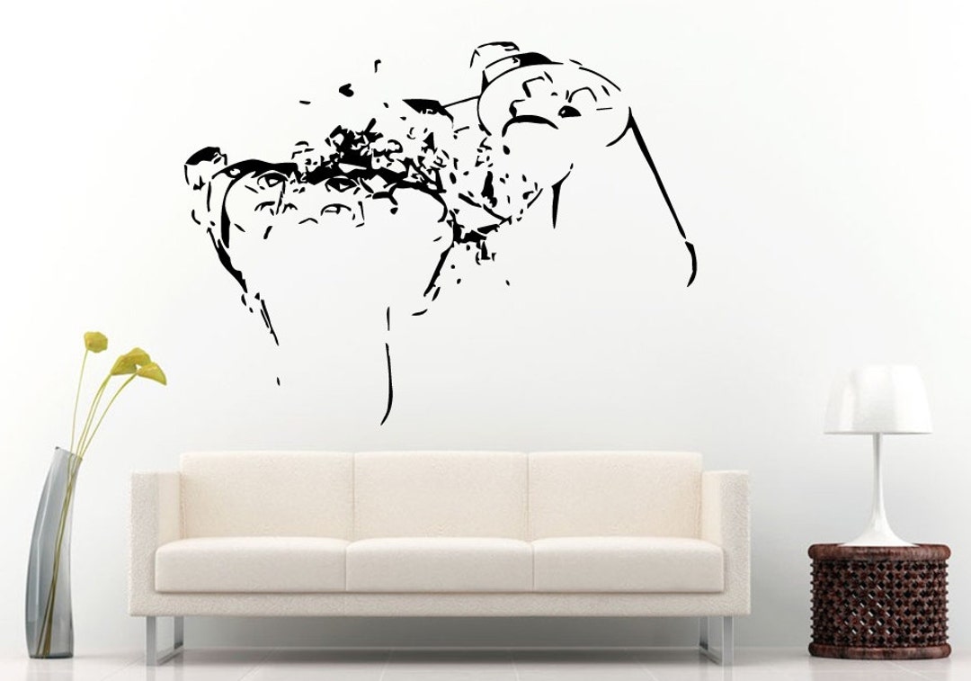 Hardcore Gamer Broken Smashed Into Peaces Video Gaming Controller ...