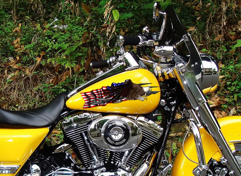 American Flag Decal for Motorcycle US Flag Racing Bike Wrap US - Etsy