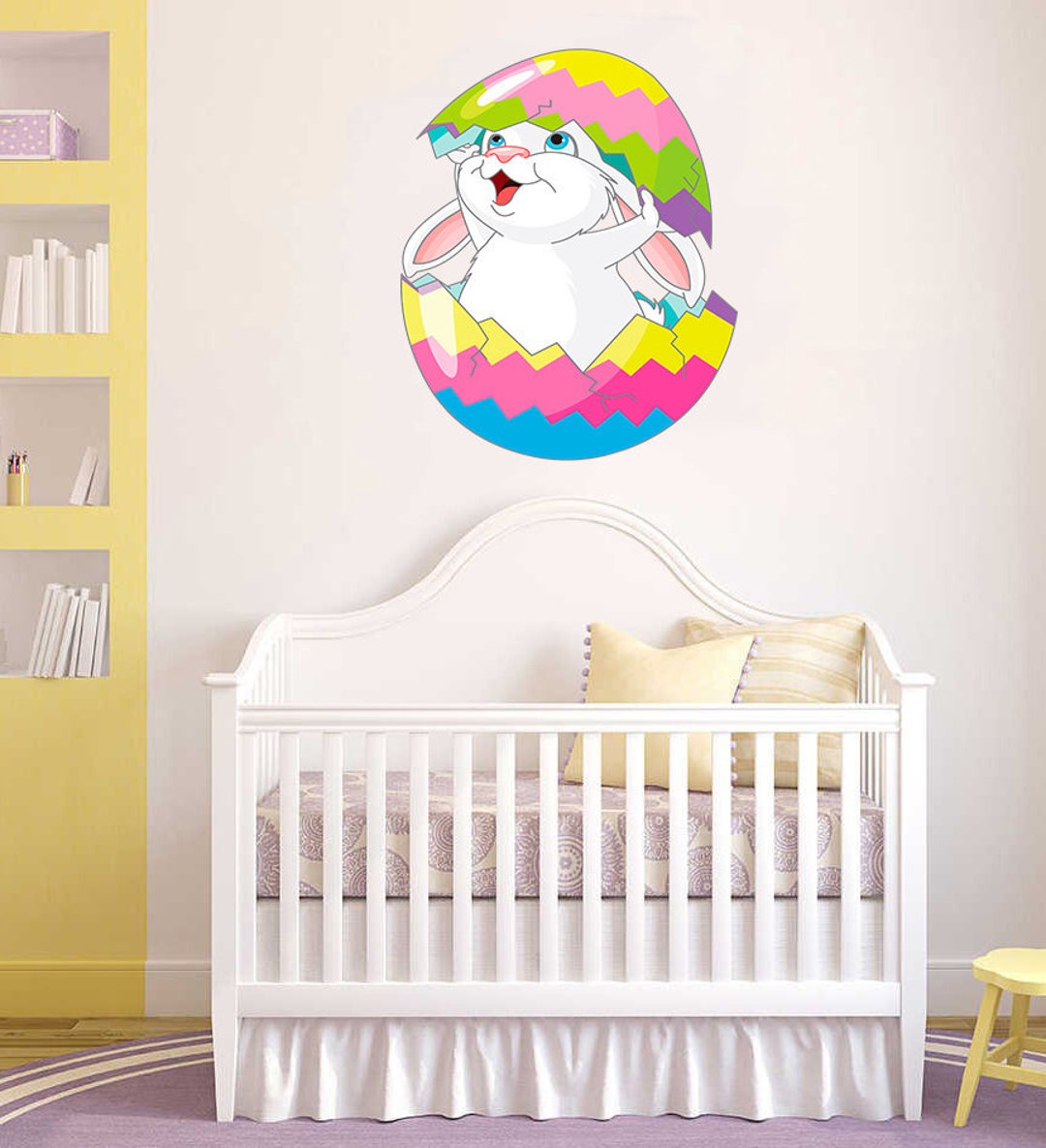 Easter Bunny Decal, Easter Bunny Sticker, Easter Bunny Wall Decal - Etsy