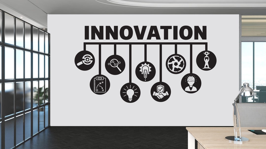 Innovation Wall Decal Ideas Teamwork Development Analysis Innovation ...