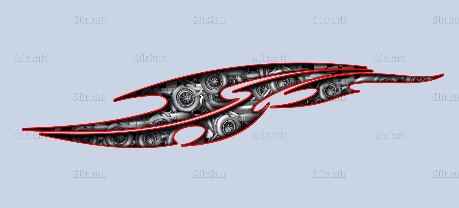 Ripped Metal Turbocharged 3D Car Graphic Full Color Car Side - Etsy