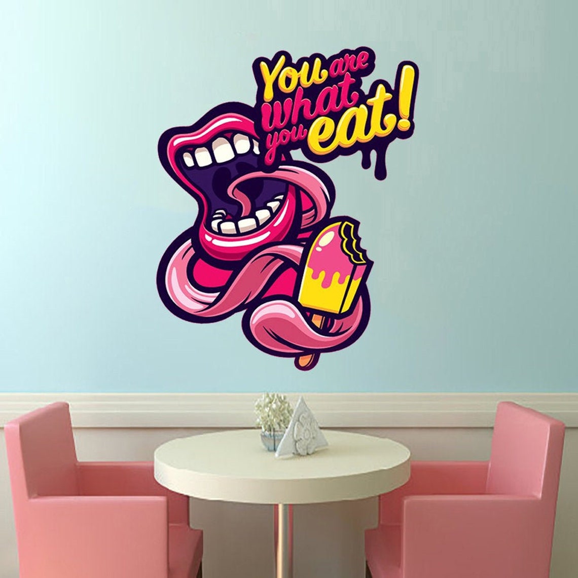 Ice Cream Wall Decal Ice Cream Sticker Etsy