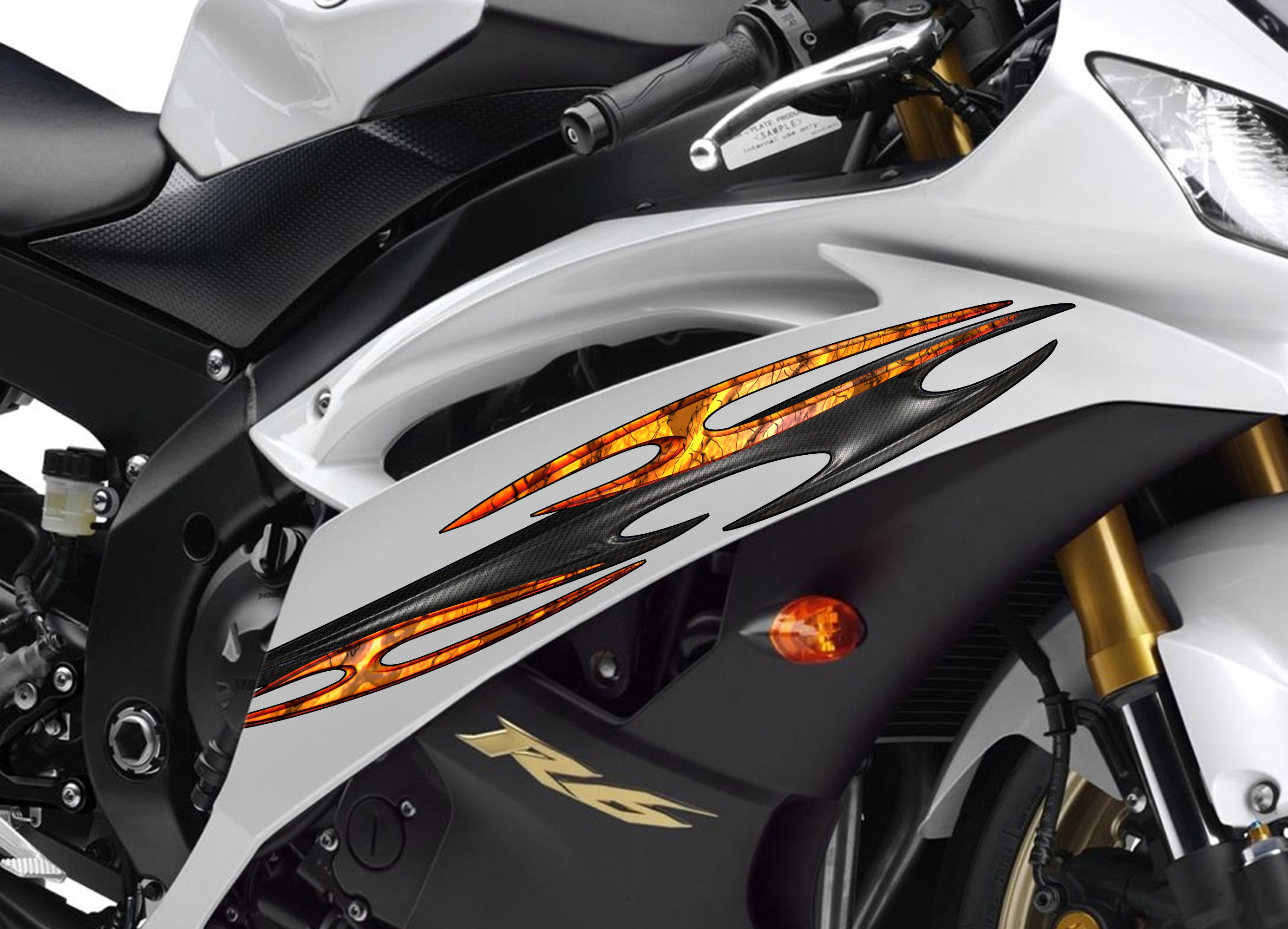 Tribal Sport Bike Vinyl Graphics, Dirt Bike Full Color Vinyl Sticker ...