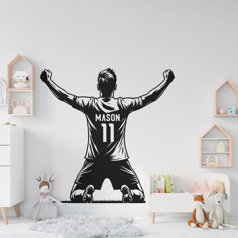 Soccer Wall Decal - Etsy