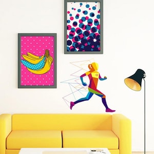 Runner Wall Decal, Runner Wall Sticker, Runner Wall Decor, Runner Wall ...