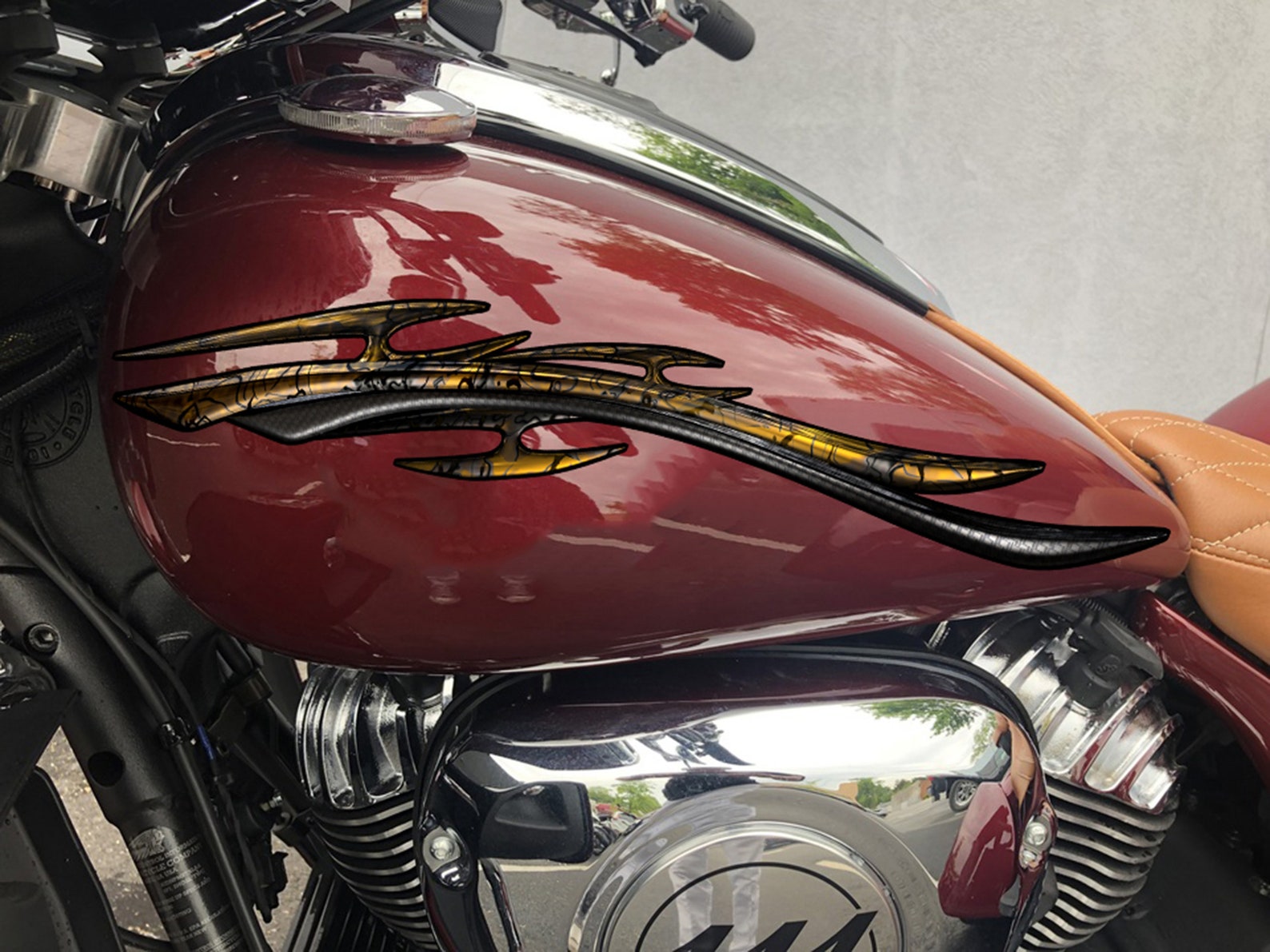 Full Chopper Wrap Decal Tribal Street Racing Graphic Decal - Etsy