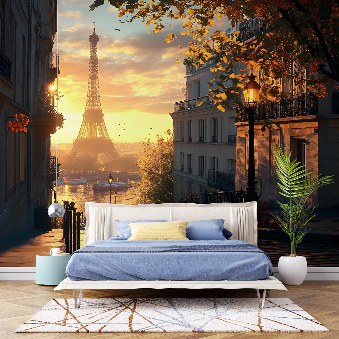 Paris Eiffel Tower Wallpaper, Paris Eiffel Tower Wallpaper, Paris Decal ...