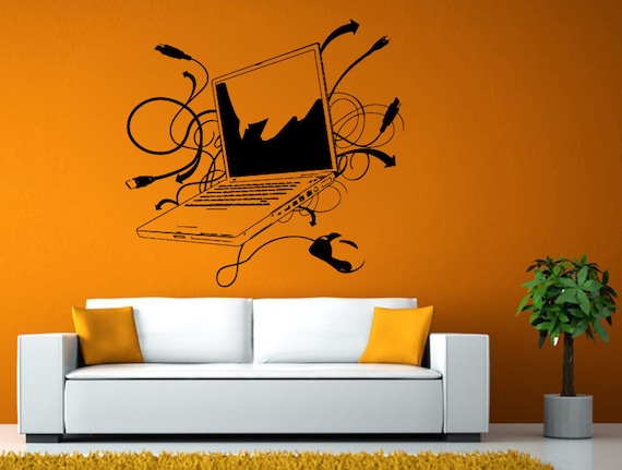 Computer Laptop PC Gamer Video Games Player Wall Window | Etsy