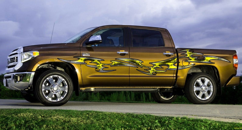 Tribal Truck Vinyl Side Graphics Tribal Car Decal 3D Tribal - Etsy
