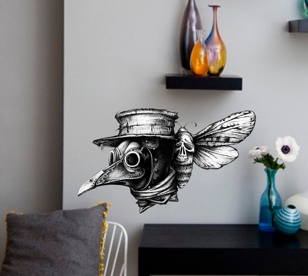 Steampunk Mask Decal Steampunk Mask Sticker Steampunk Mask - Etsy