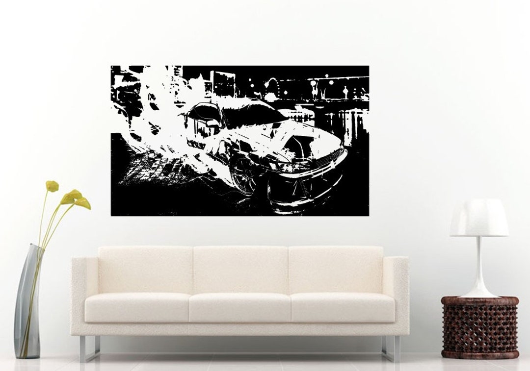 Import Car Street Racing Racer Japanese Vehicle Sport Tuning Wall Decal ...