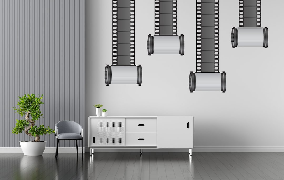 Film Strip Wall Art Tv Home Cinema Wall Decal, Family Room Vinyl ...