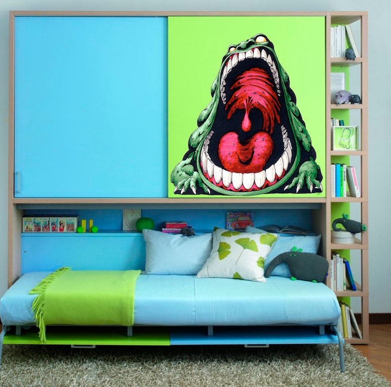 Slimer Decal, Slimer Sticker, Slimer Wall Decor, Slimer Wall Art - Etsy