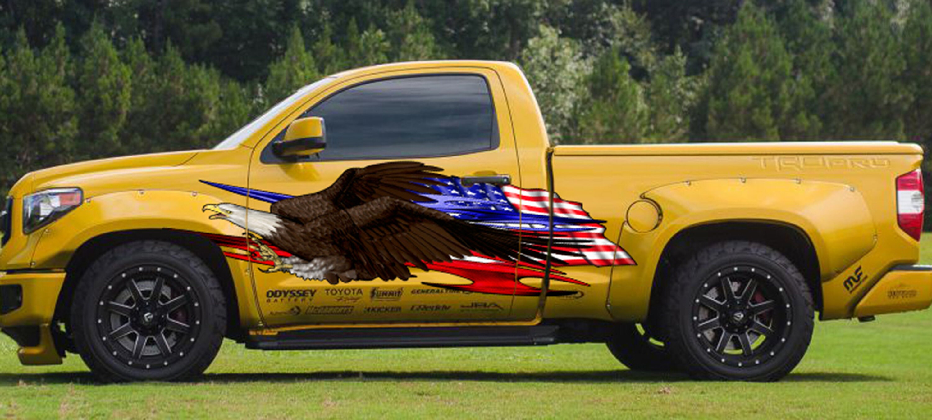 US Flag Car Side Graphics US Pride Car Vinyl Full Color - Etsy