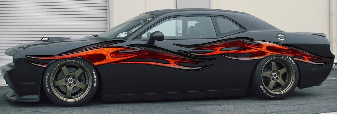 3D Tribal Racing Stripes Vinyl Sticker, 3D Tribal Car Graphics, Tribal ...