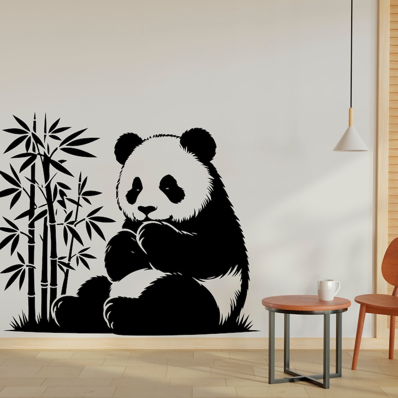 Panda Wall Decal - Etsy