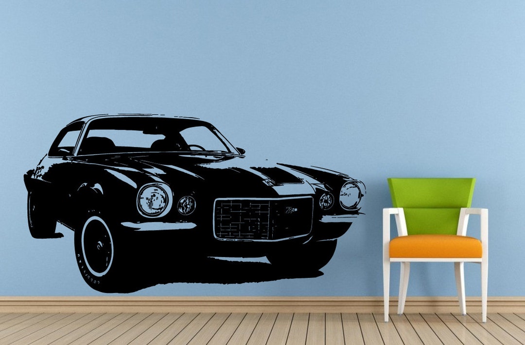 Old School Hot Rod Racing Car Ride Vehicle Antique Window Wall Decal ...