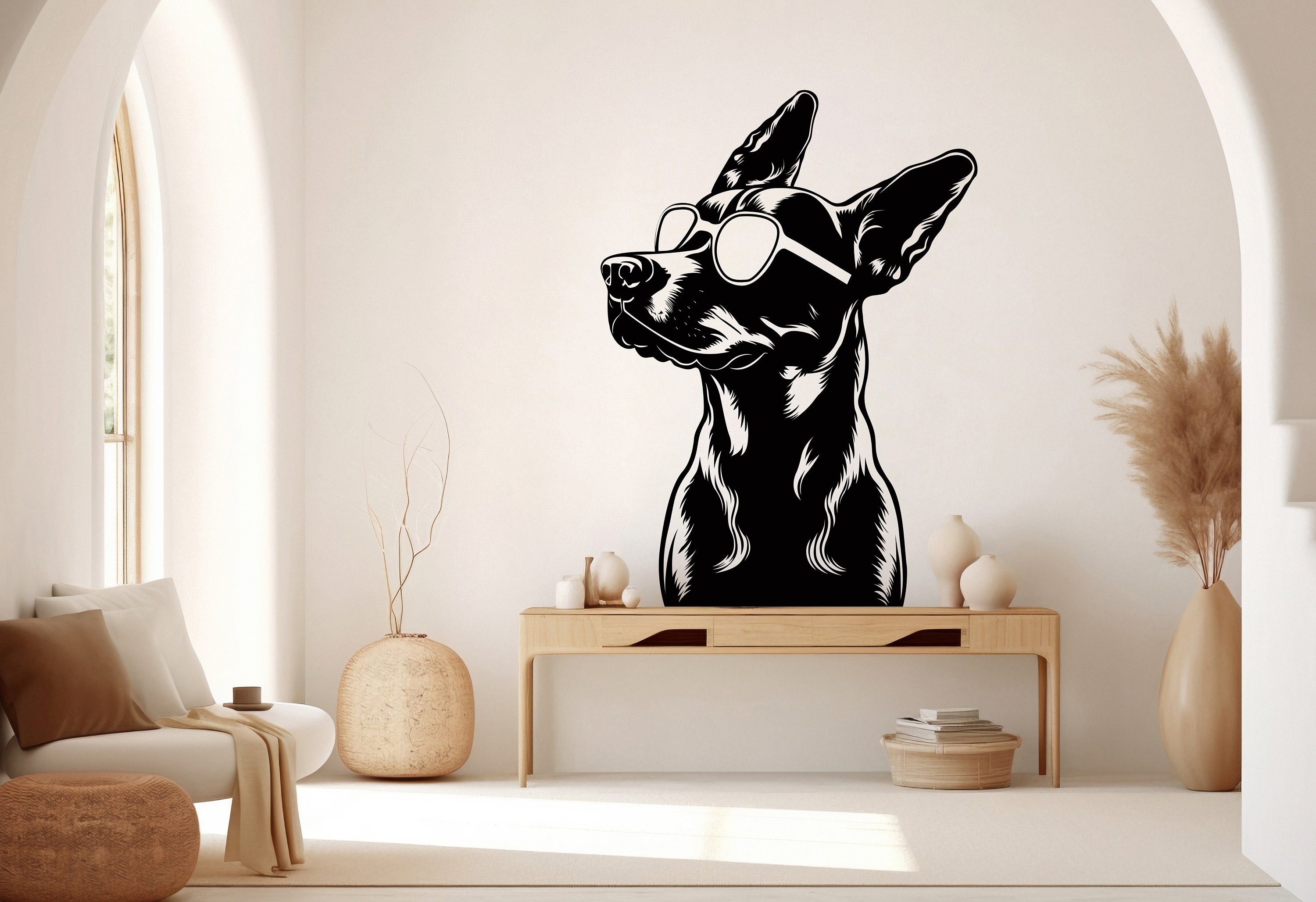 Dog Wall Decal Dog Decor Dog Kids Dog Wall Art Decal Dog Lover Animals ...