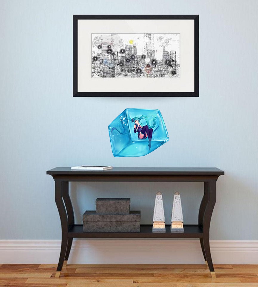 Ice Cube Anime Decal Ice Cube Anime Sticker Ice Cube Anime - Etsy