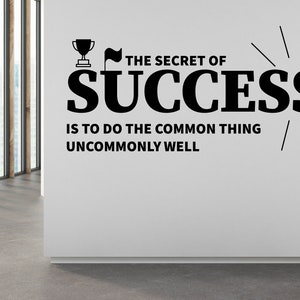 Success Wall Decor Office Wall Decal Idea Teamwork Business Worker ...